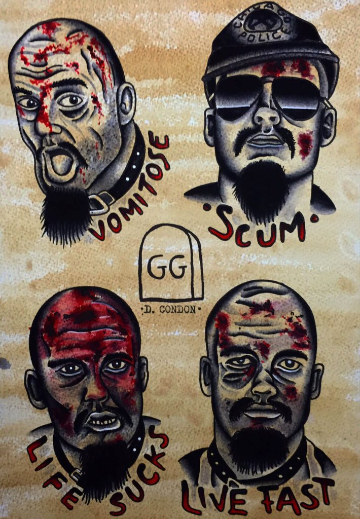 GG Allin Portrait Tattoo: Immortalising a Punk Legend | Tom Fogarty Blog