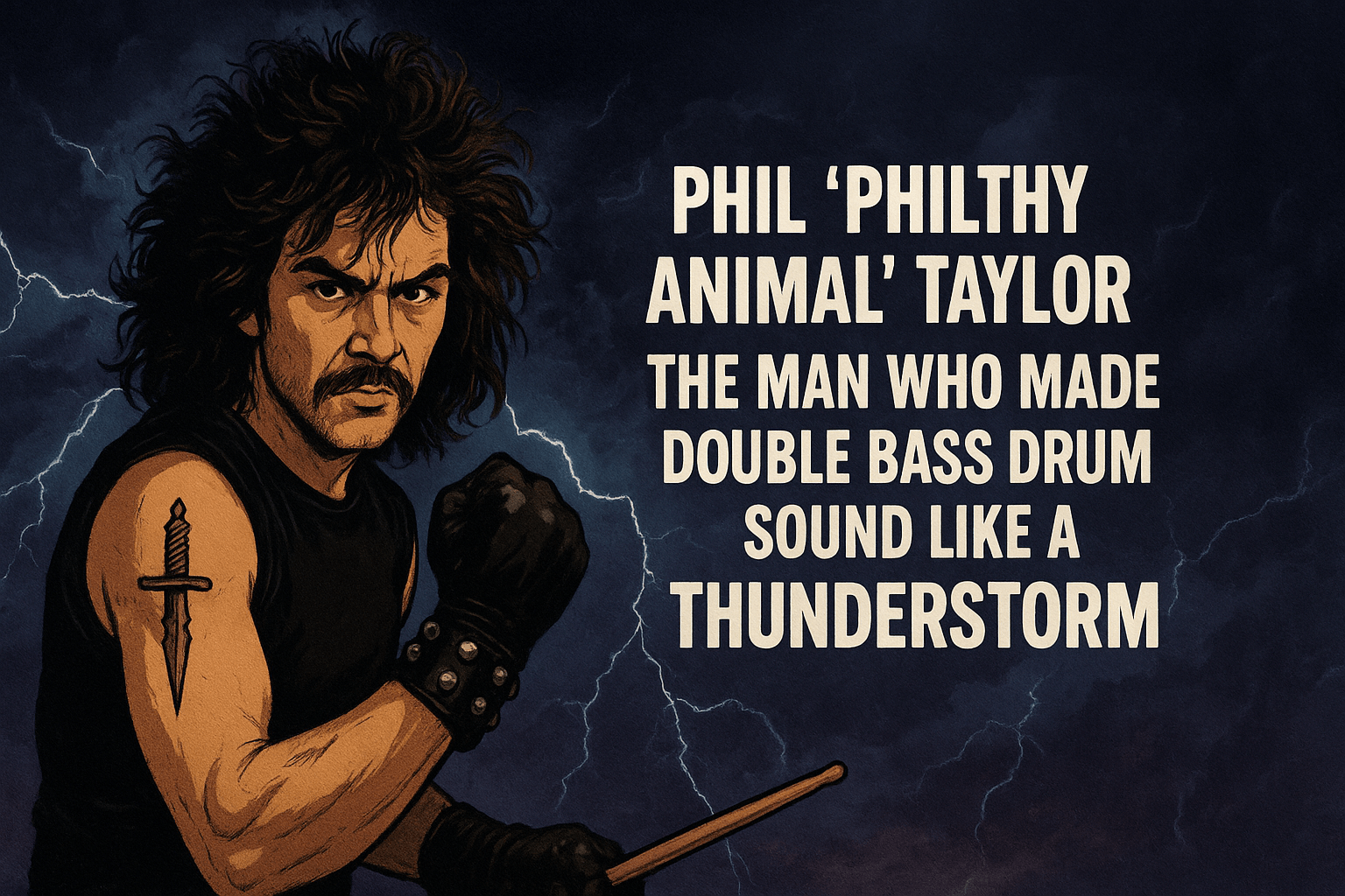 Phil ‘Philthy Animal’ Taylor–the Man Who Made Double Bass Drum Sound ...
